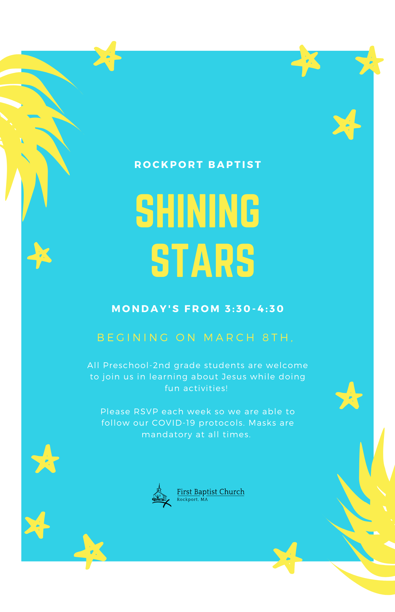 Shining Stars Flyer | First Baptist Church of Rockport