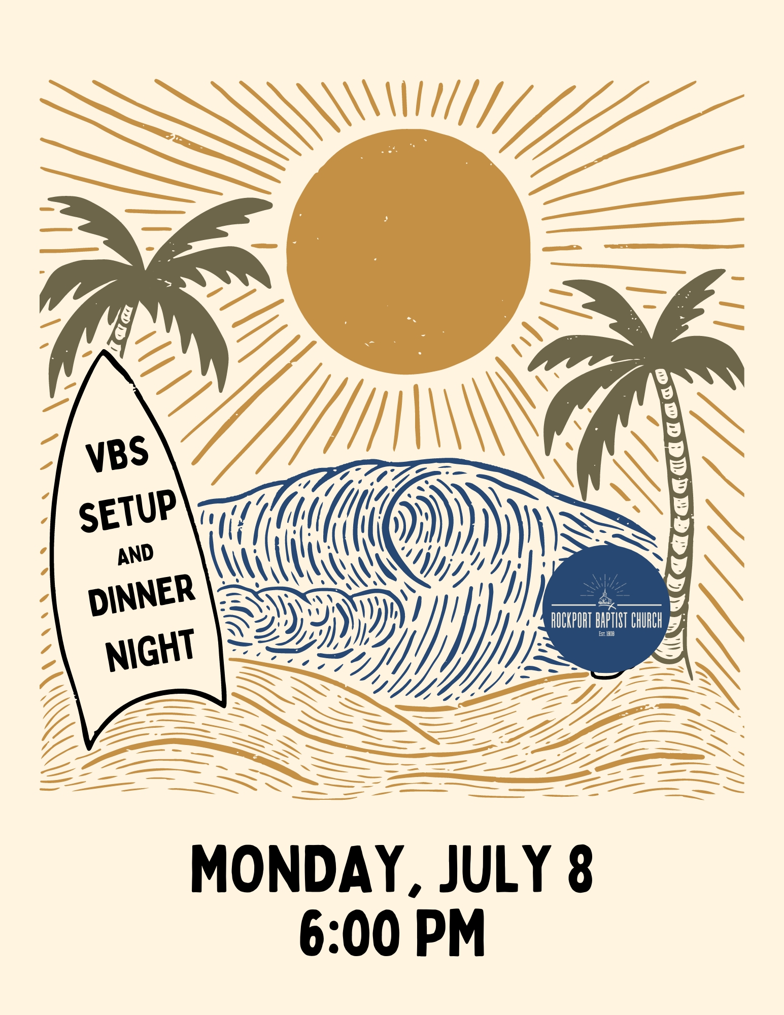 vbs setup dinner | First Baptist Church of Rockport